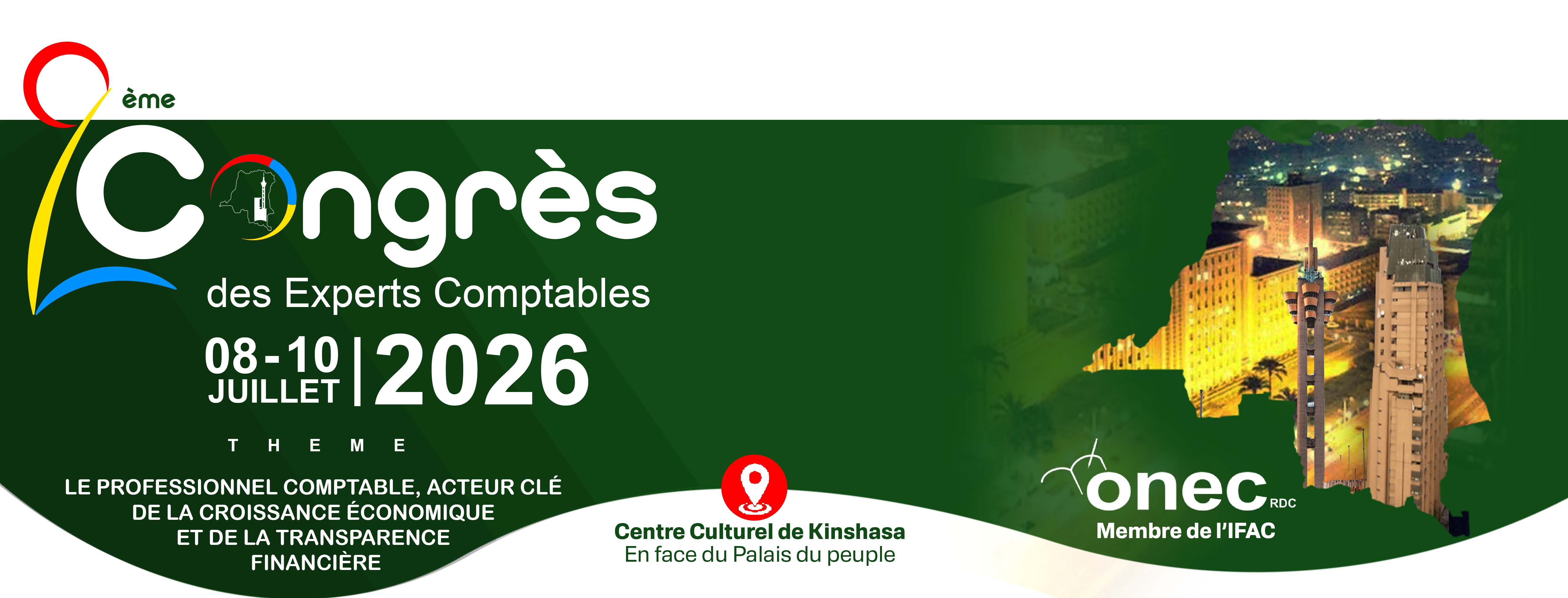 Congrès ONEC RDC 2026 — 8 au 10 juillet, Kinshasa